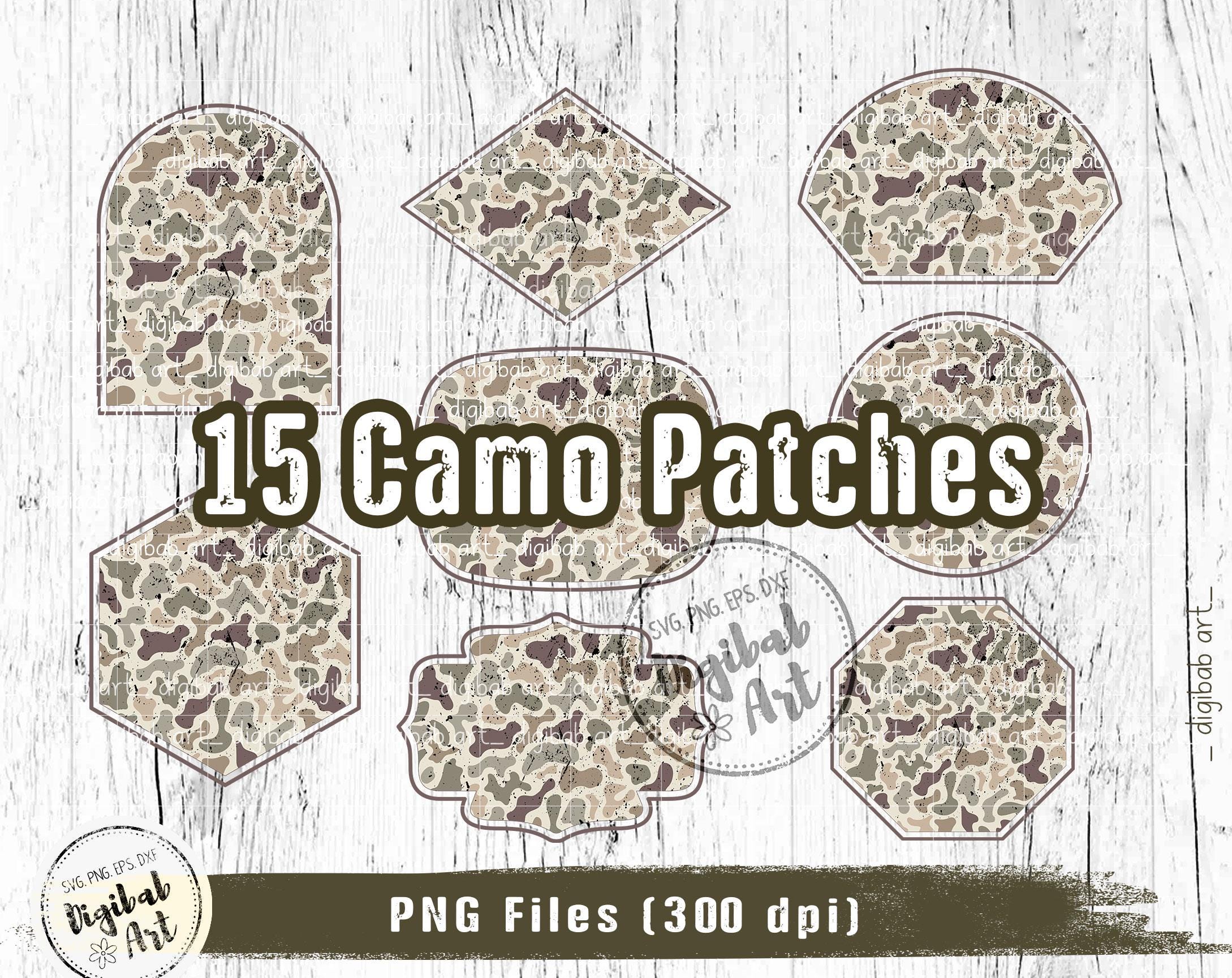 Camo Patches PNG, Distressed Patches, 15 Old School Camouflage Designs ...
