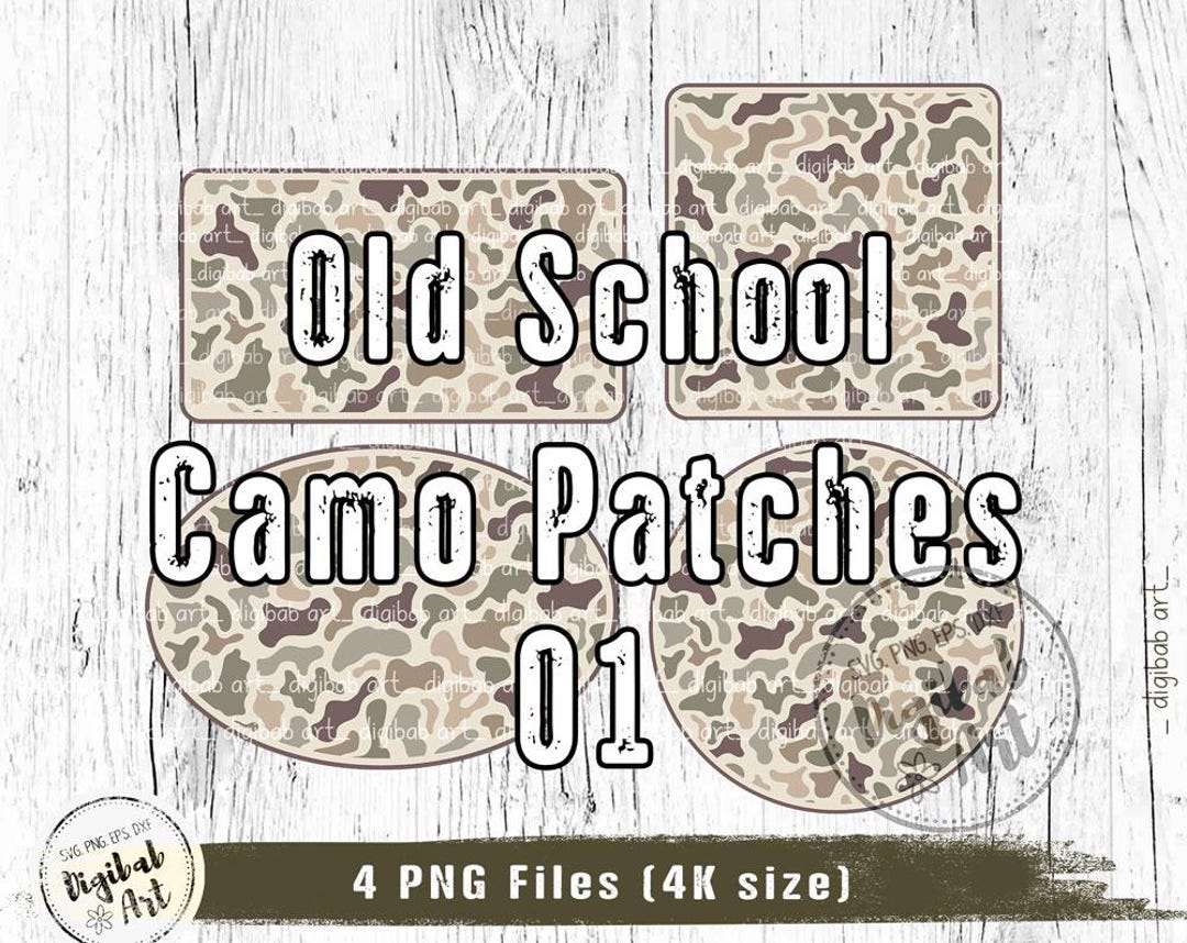 Camo Patches PNG, Old School Camo, Hunting, Sublimation Design, Digital ...