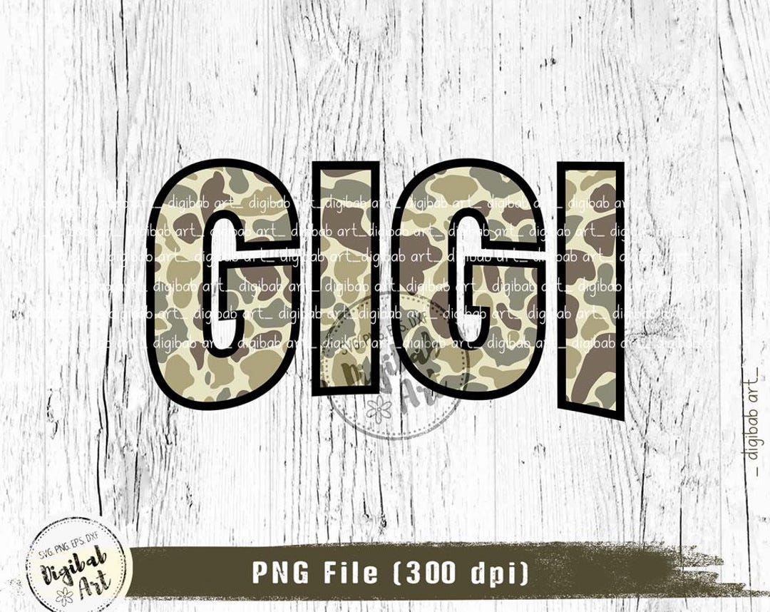Gigi PNG, Old School Camo, Digital Download, Drake Camo, PNG ...
