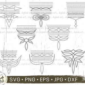 Western Boot Stitch Designs: SVG PNG JPG Bundle (digital Download) - Etsy