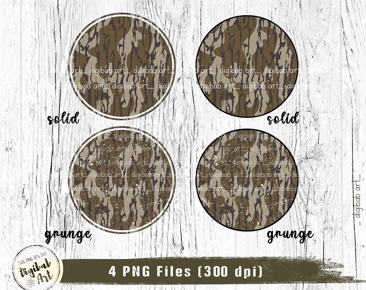 Camo Circle PNG Patches: Grunge & Solid (digital Download) - Etsy