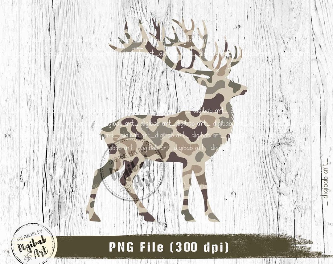 Camo Deer PNG, Old School Camo, Deer Hunting Png, Instant Download ...