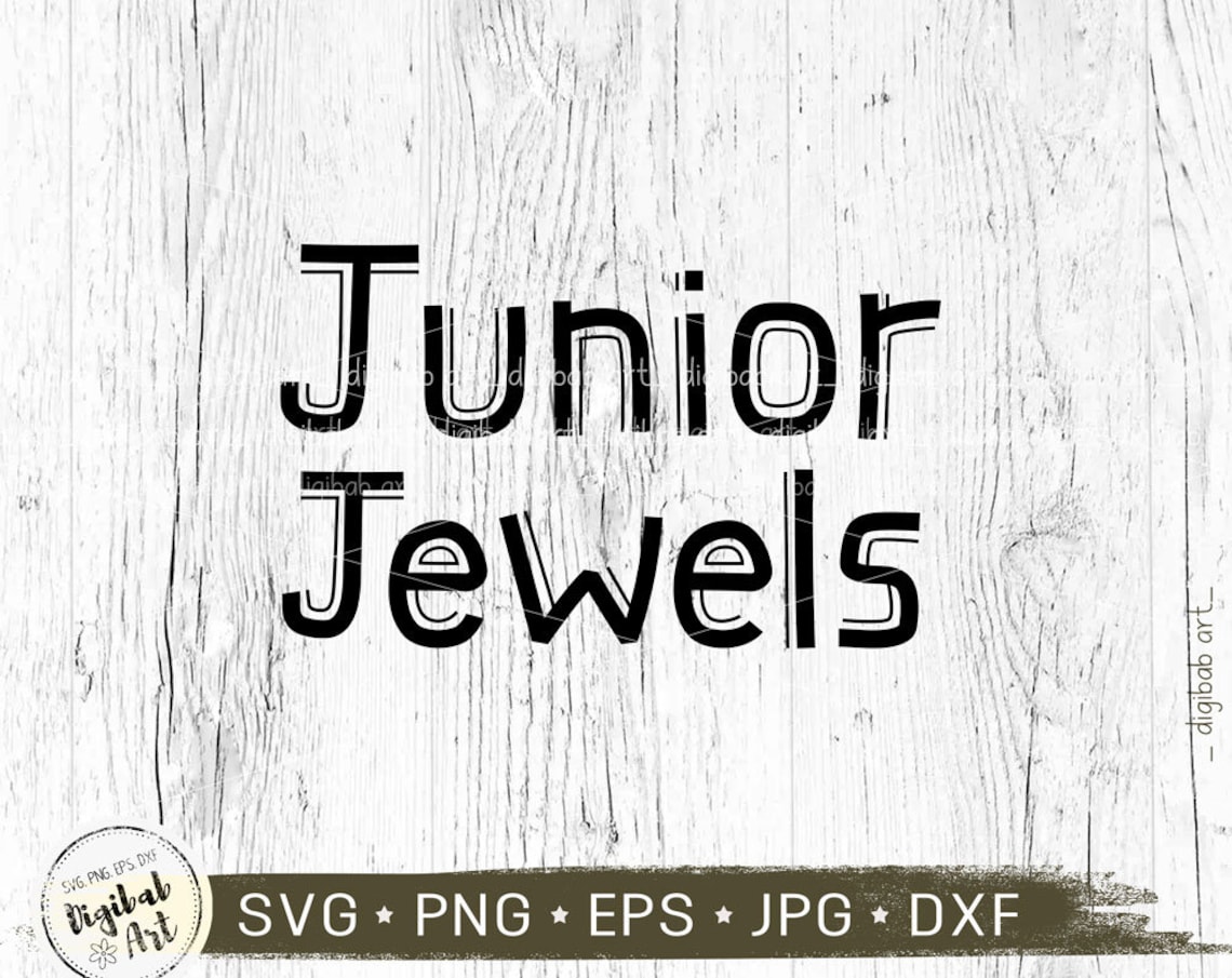 Junior Jewels Svg Png Eps Dxf Digital Download Sublimation Png - Etsy