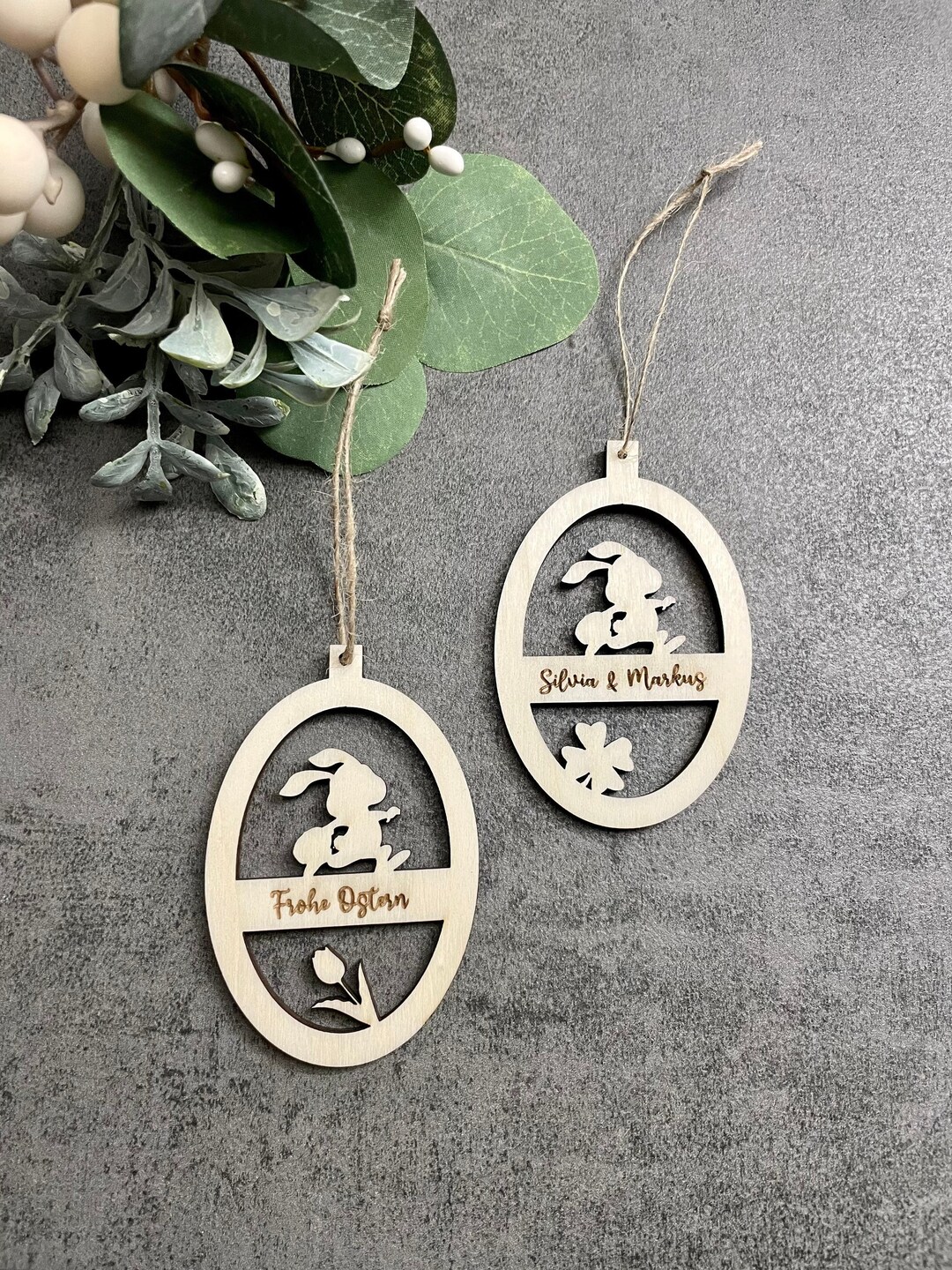 Easter Egg Personalized happy Easter Pendant for Easter Shrub Easter ...