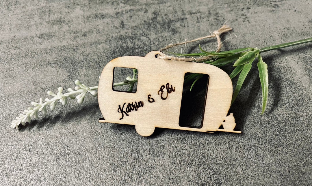 Caravan Personalized Wooden Trailer Caravan Caravan With Name - Etsy