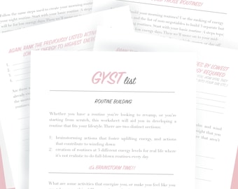 6 Page Printable Self Reflection Worksheet, Self Care Worksheets, Self ...