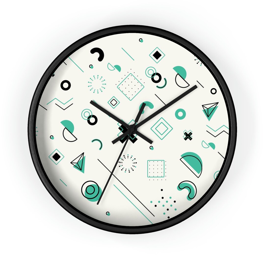 Shapes Wall Clock - Etsy