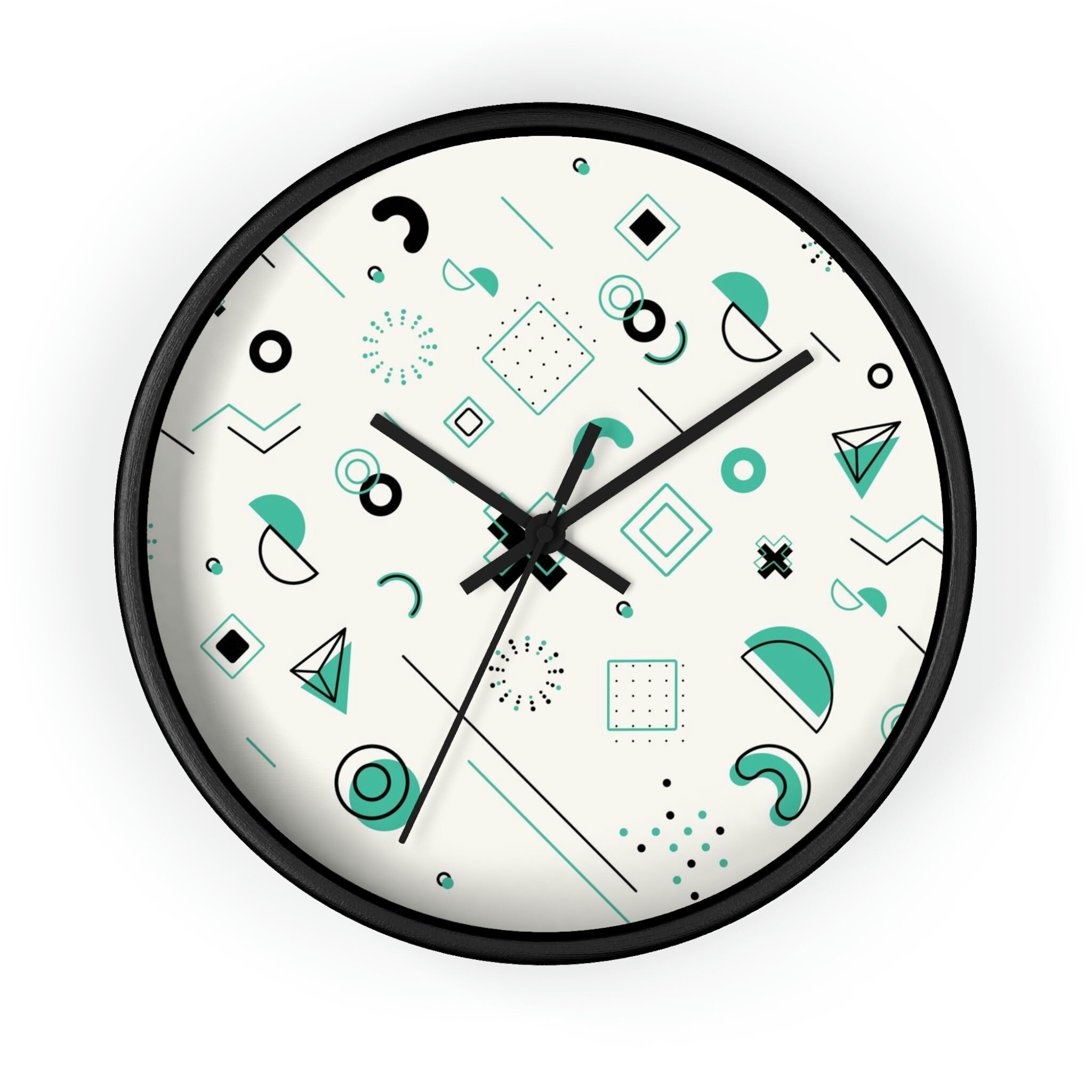 Shapes Wall Clock - Etsy