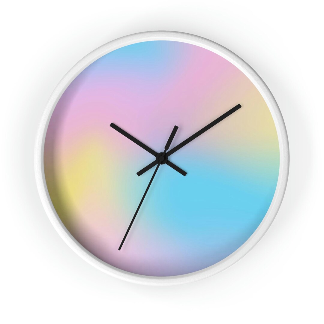 Pastel Wall Clock - Etsy