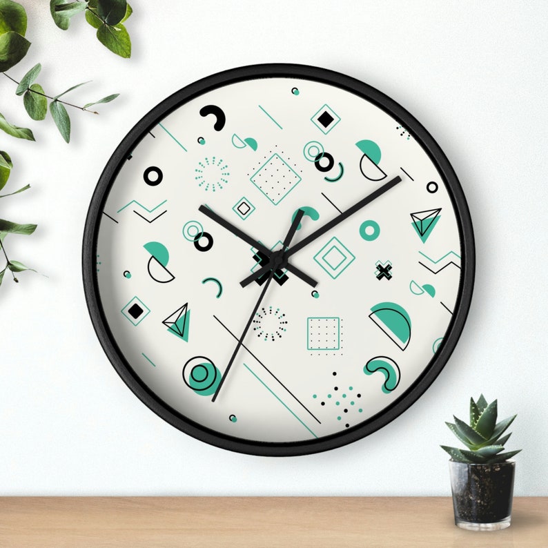Shapes Wall Clock - Etsy