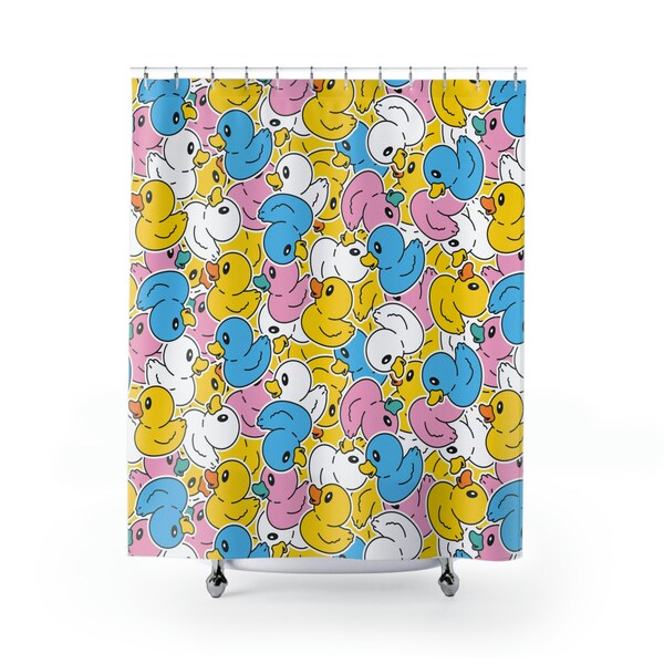 Rubber Ducky Shower Curtains Etsy