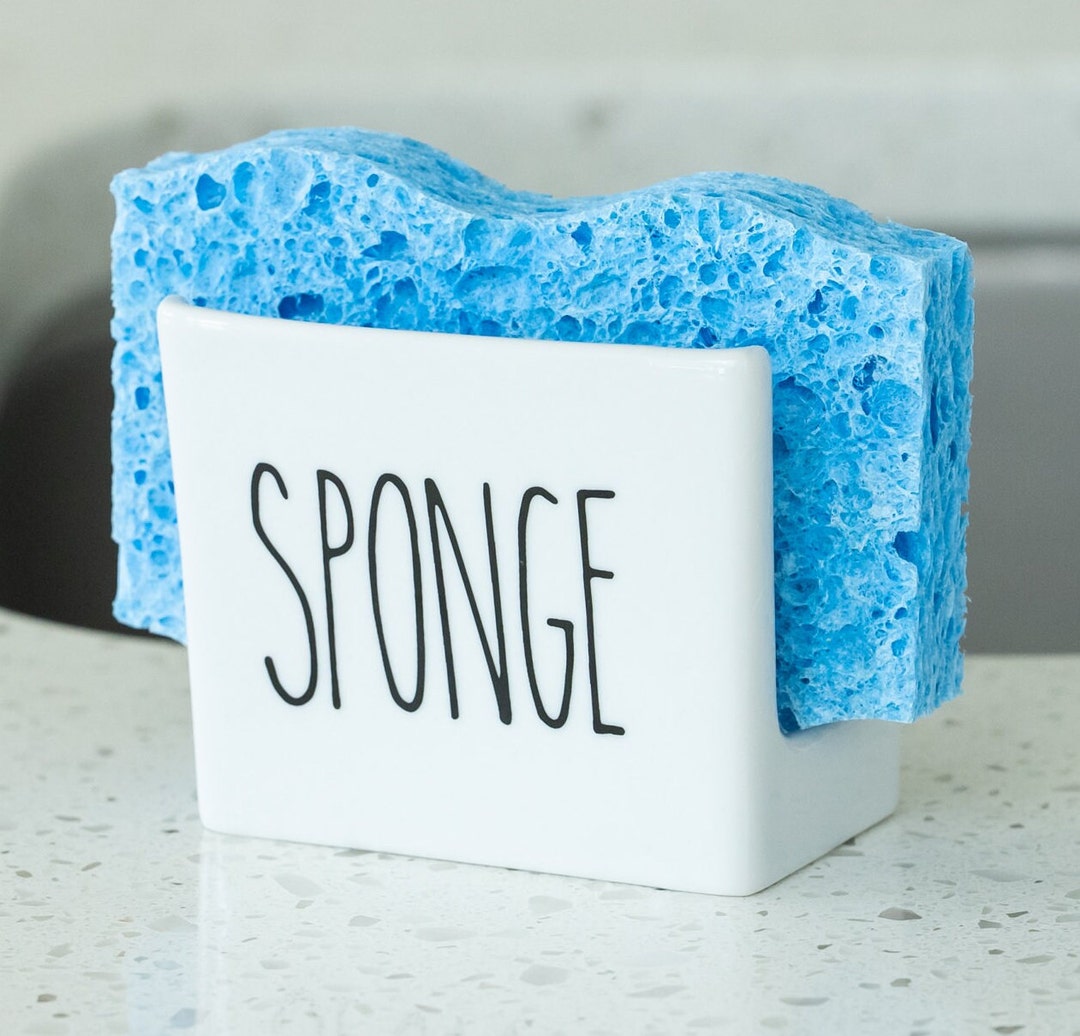 Heartland Home Porcelain Sponge Holder for Kitchen Sink. Ceramic Sponge ...