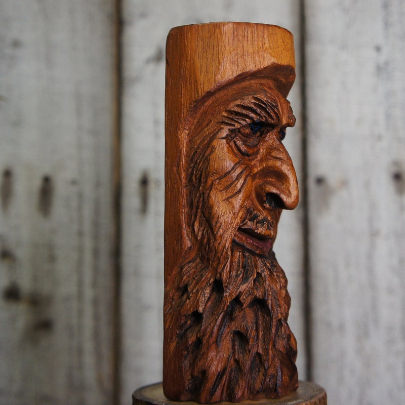 Wood Spirit Carving - Etsy