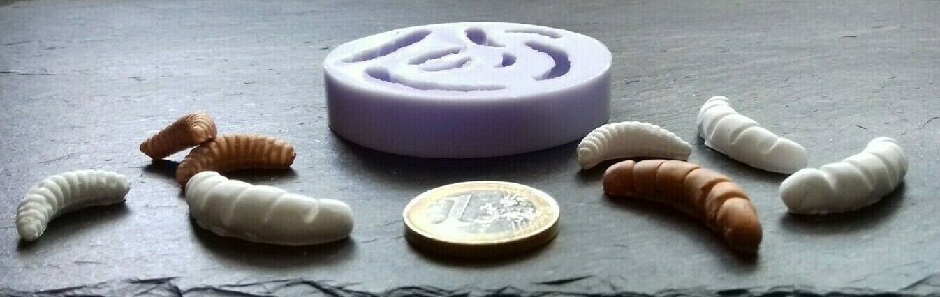 Silicone Mold Mold Maggots and Mealworms / Chocolate Fondant Marzipan ...