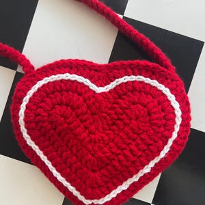 Heart Crochet Purse Pattern / Heart Bag - Etsy