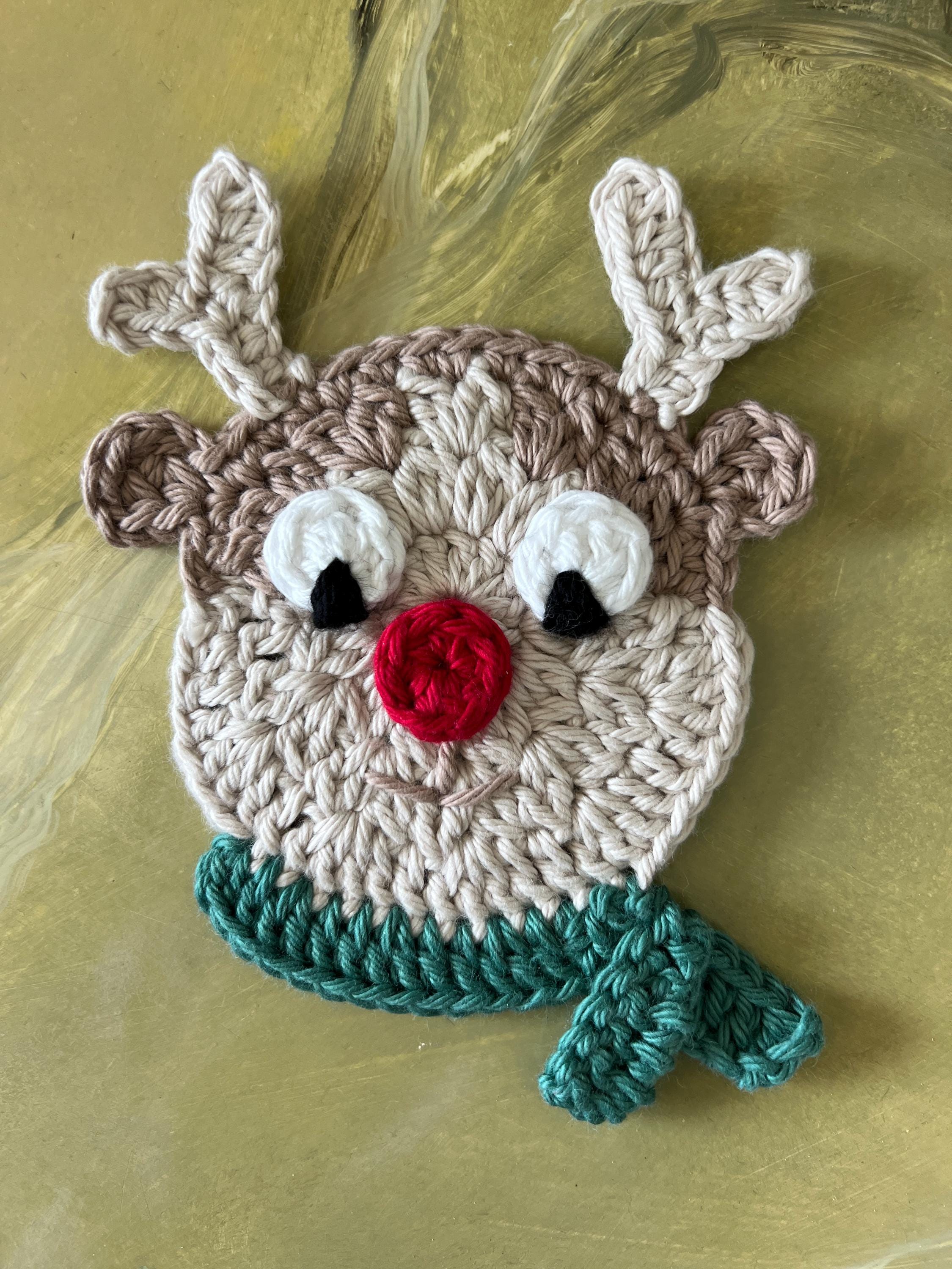 Reindeer Crochet Pattern / Rudolph Ornament / Applique / Mini Bag ...