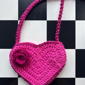 Heart Crochet Purse Pattern / Heart Bag - Etsy
