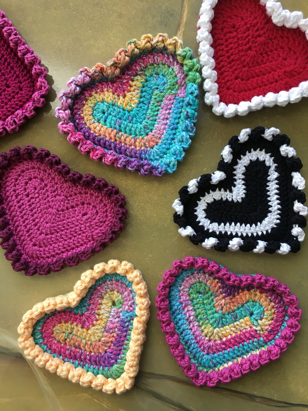 Crochet Heart Trinket Dish - Etsy