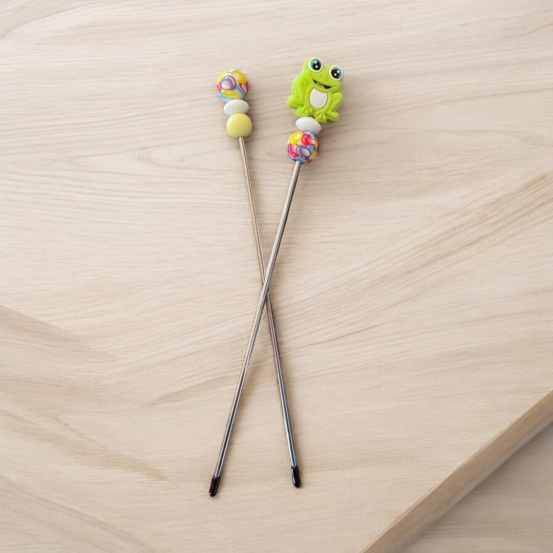 Frog Stuffie Stick Amigurumi Stick (set of 2) - Etsy