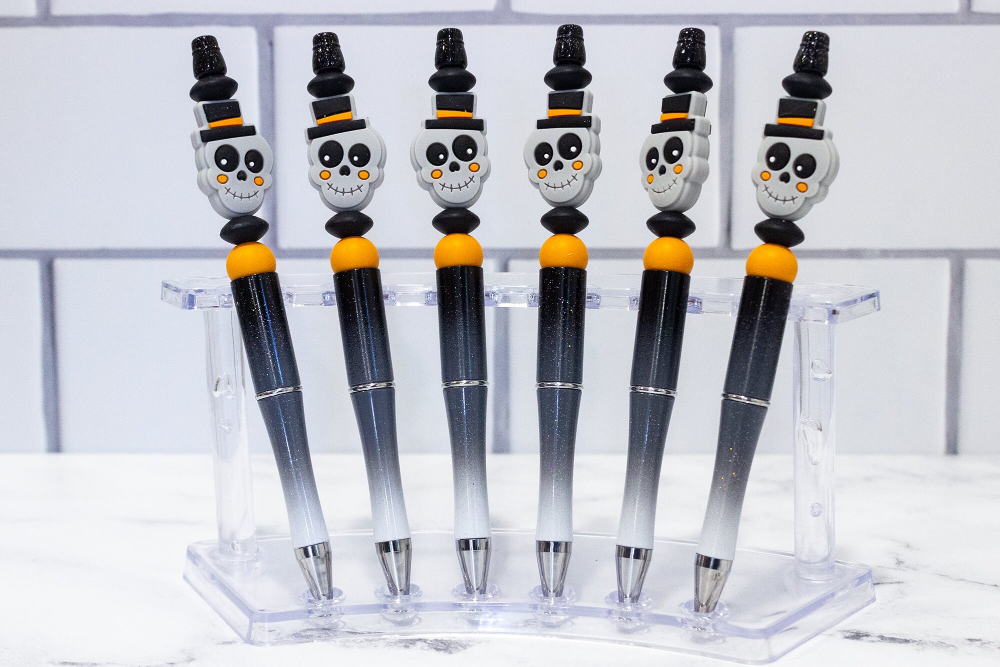 Skeleton Face Beaded Pen - Etsy