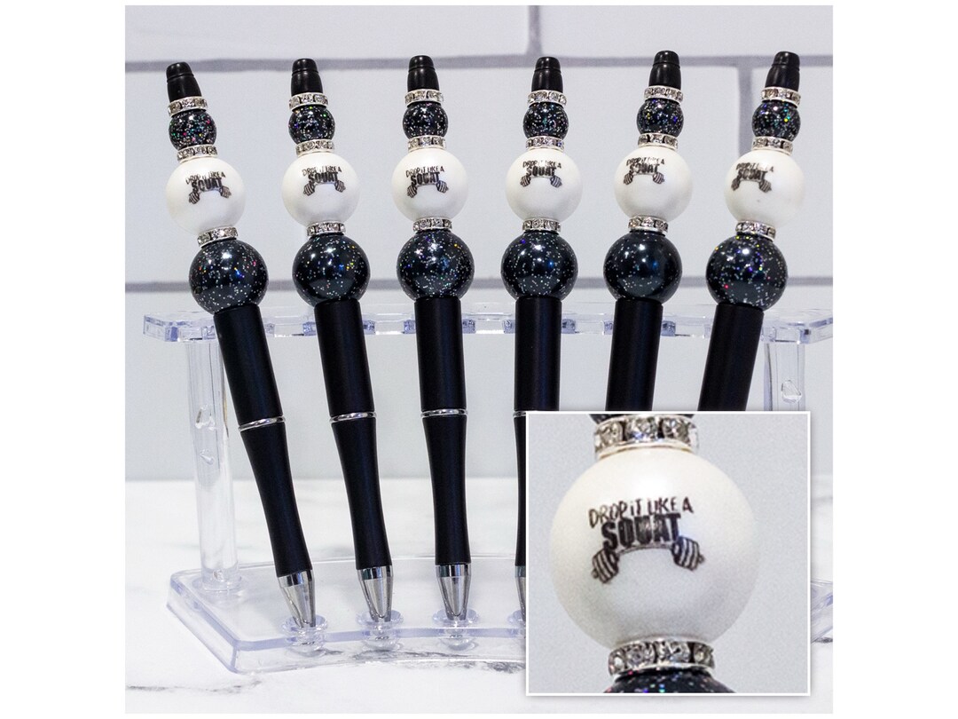 Drop It Like A Squat Beaded Pen Refillable Novelty Pen - Etsy