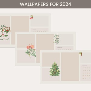 Retro Nature Themed Organizer Desktop Wallpaper, 2024-2025 With Folder ...