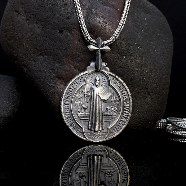 Saint Benedict Necklace - Etsy