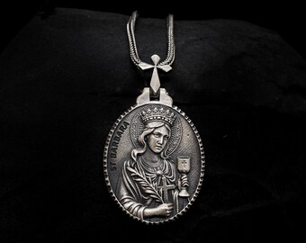 Saint Barbara Necklace - Etsy