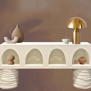 Maris TV Console | Decorative Stone Unit | Bedfront Bench - Etsy