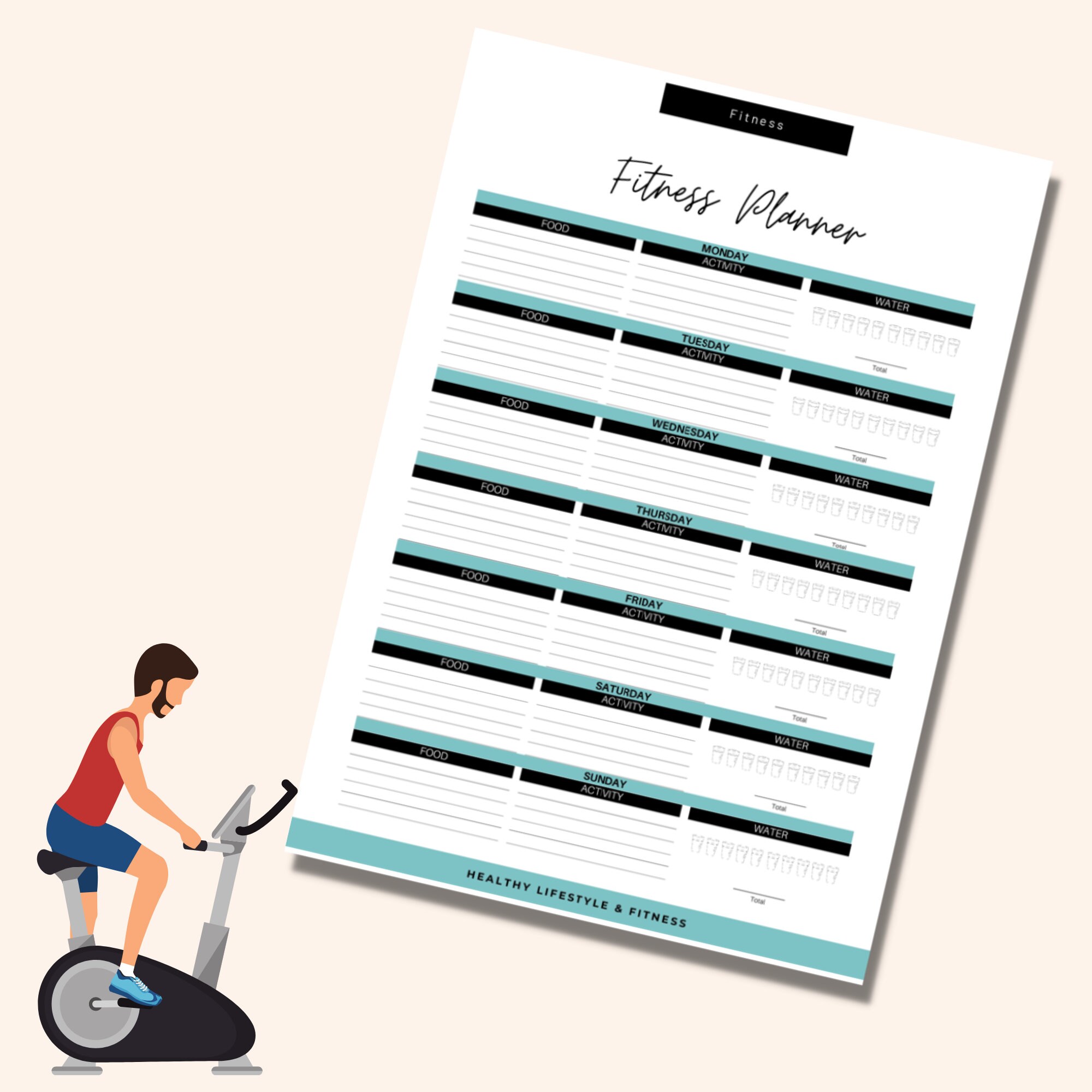 The Ultimate Printable Fitness Planner Workout Planner - Etsy