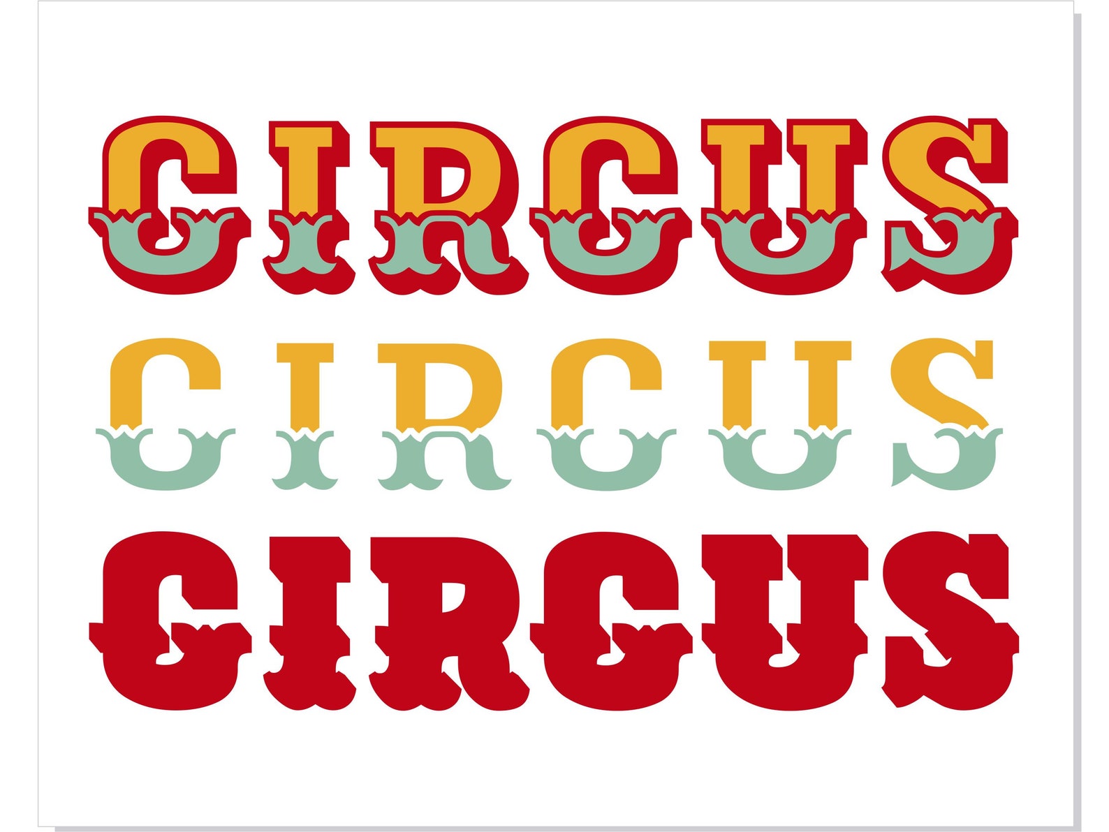Circus Font SVG Layered Circus Font Otf Vintage Font Svg | Etsy Israel