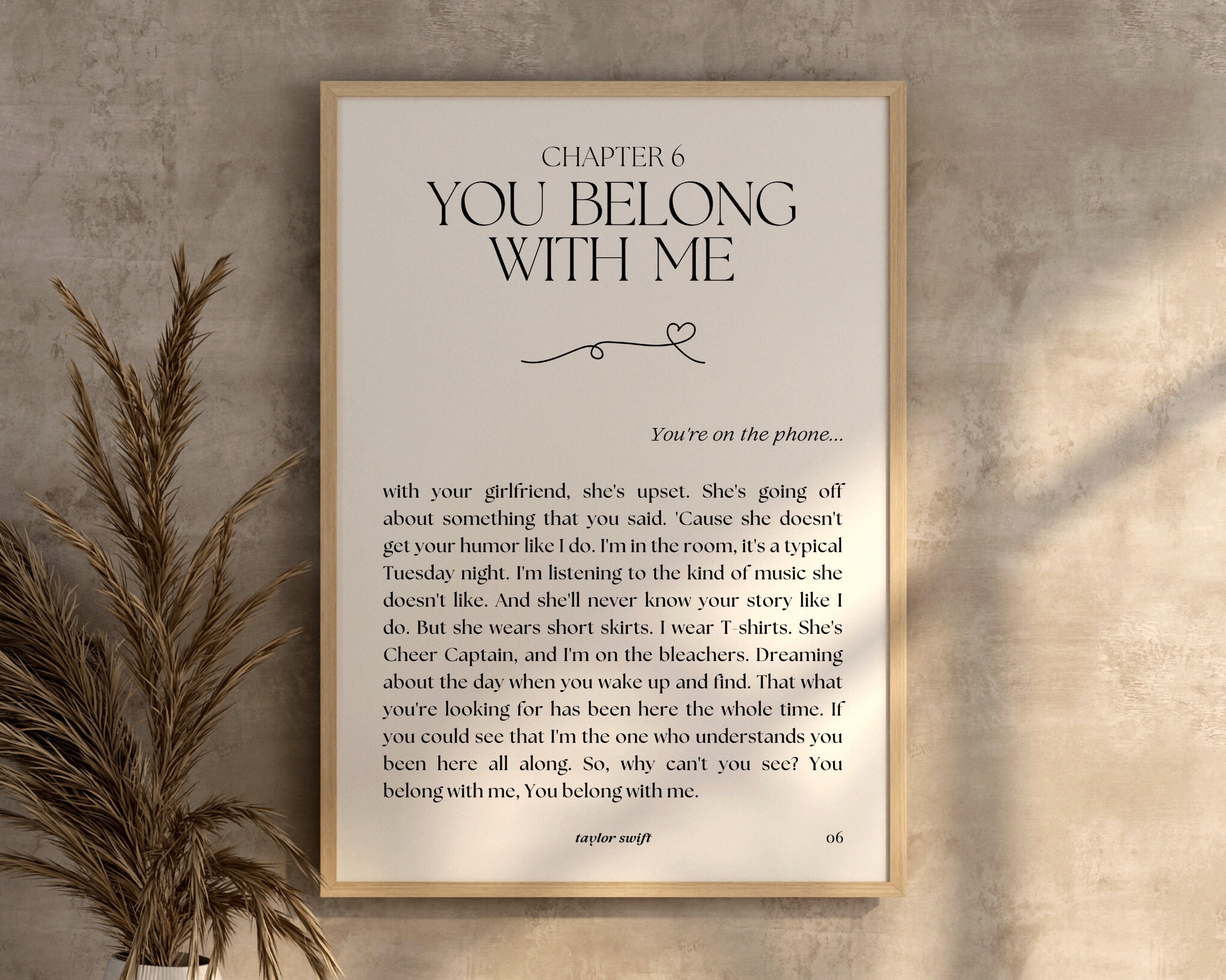 You Belong With Me Taylor Swift Lyrics