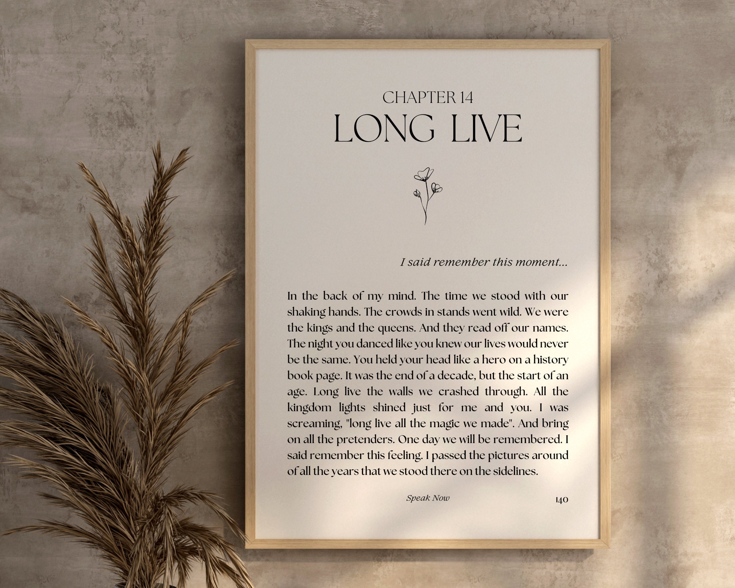 Long Live Lyric Print Taylor Swift Speak Now Lyrics Poster - Etsy Australia