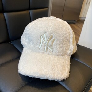 Thick Fuzzy New York NY Yankees Adjustable Hat - Etsy