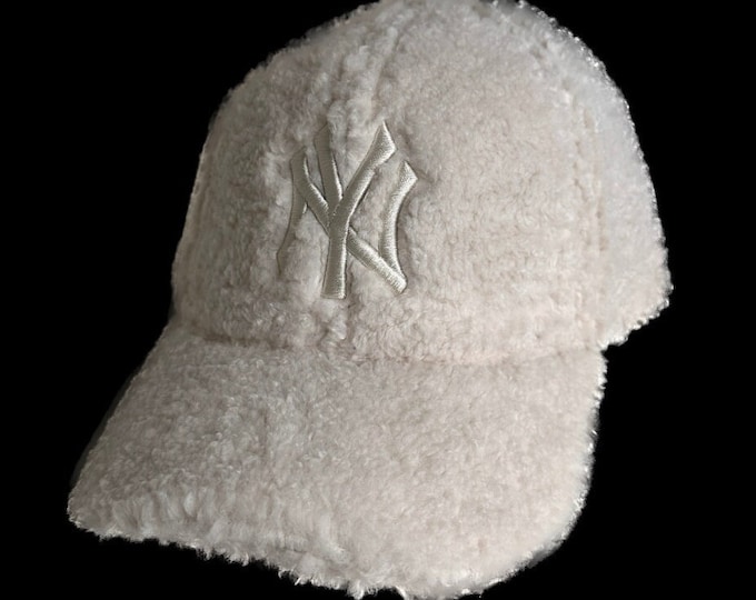 Thick Fuzzy New York NY Yankees Adjustable Hat - Etsy