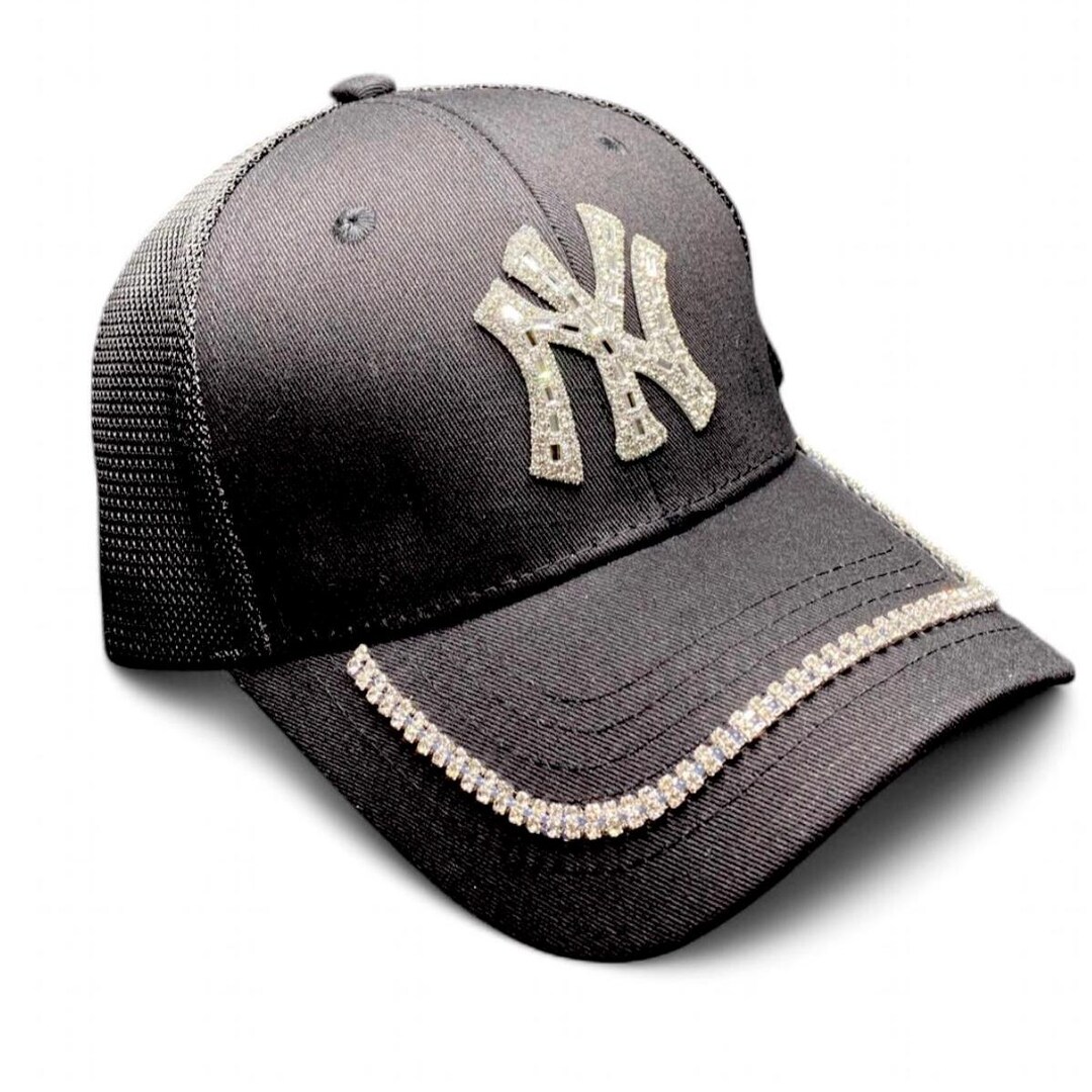 Rhinestone New York NY Adjustable Hat - Etsy