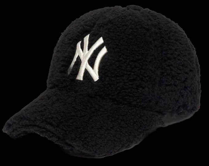 Thick Fuzzy New York NY Yankees Adjustable Hat - Etsy