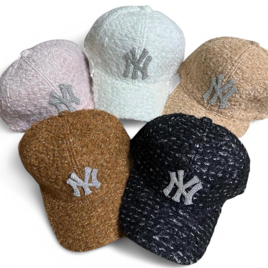 Textured Rhinestone NY New York Hat - Etsy