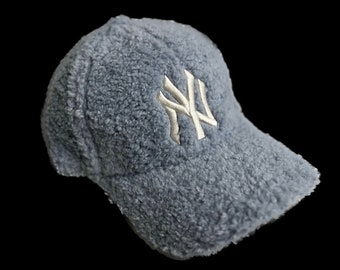 Thick Fuzzy New York NY Yankees Adjustable Hat - Etsy