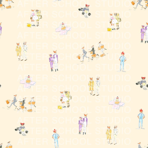 Wes Anderson Inspired Pattern Digital Download Illustrated - Etsy