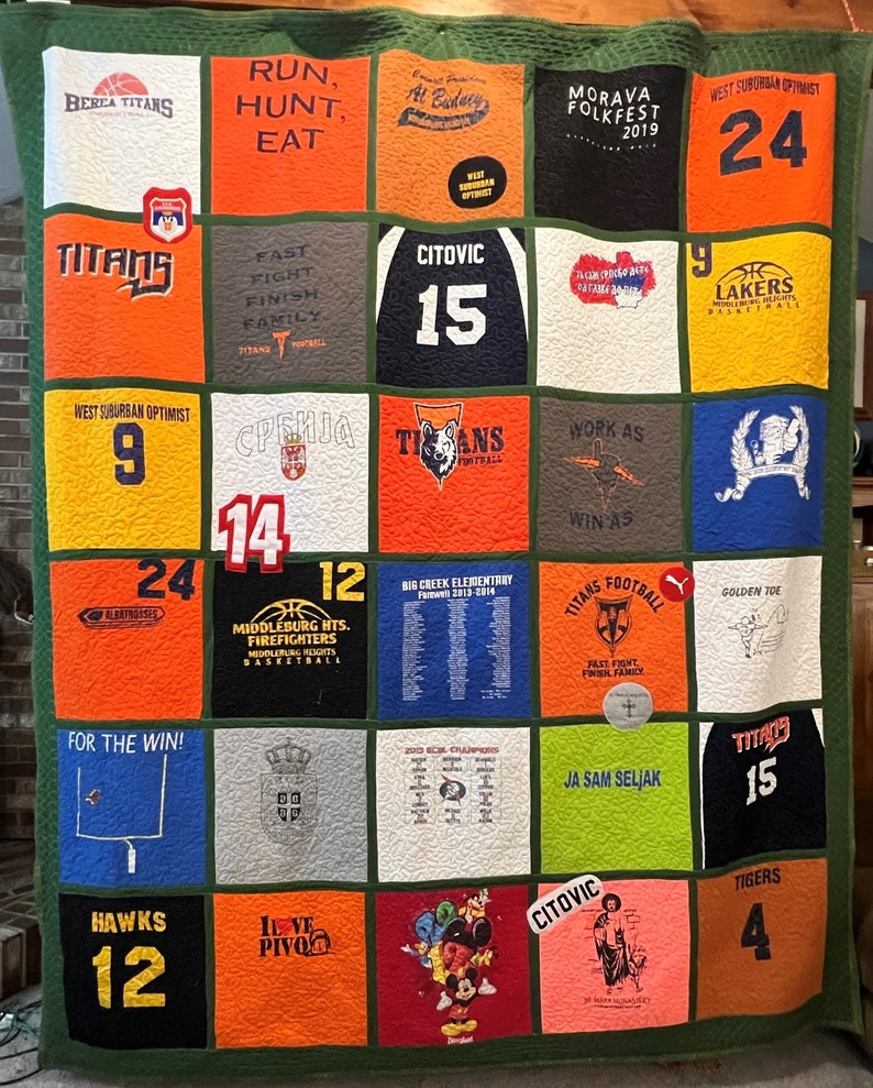 Custom T-shirt Memory Quilt - Etsy