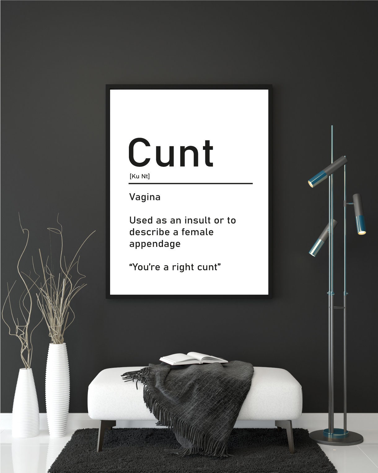 Funny Cunt Dictionary Definition Printable / Friend Gift / Scottish ...