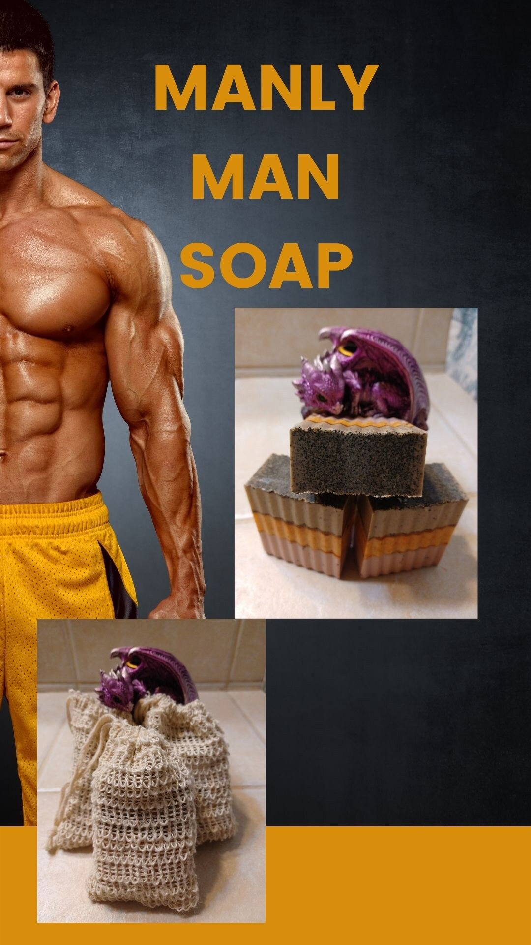 Manly Man Soap Bar - Etsy