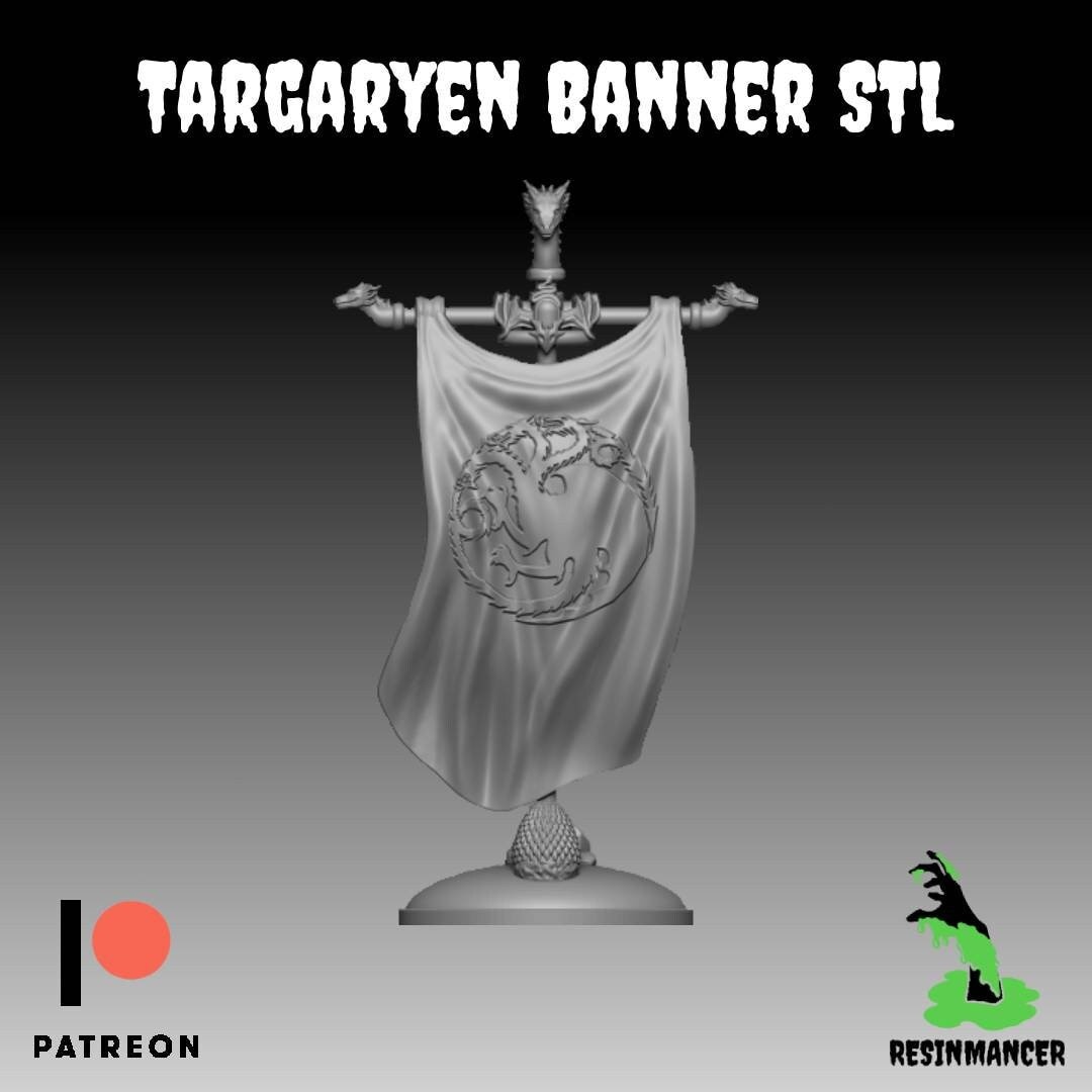 Targaryen Banner STL ASOIAF - Etsy