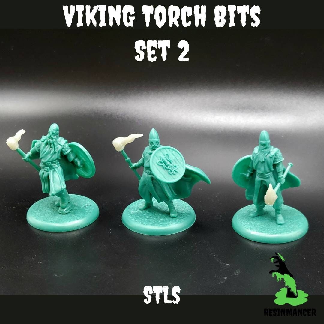 Viking Torch Bits Set 2 | Stls | 32mm | ASOIAF - Etsy