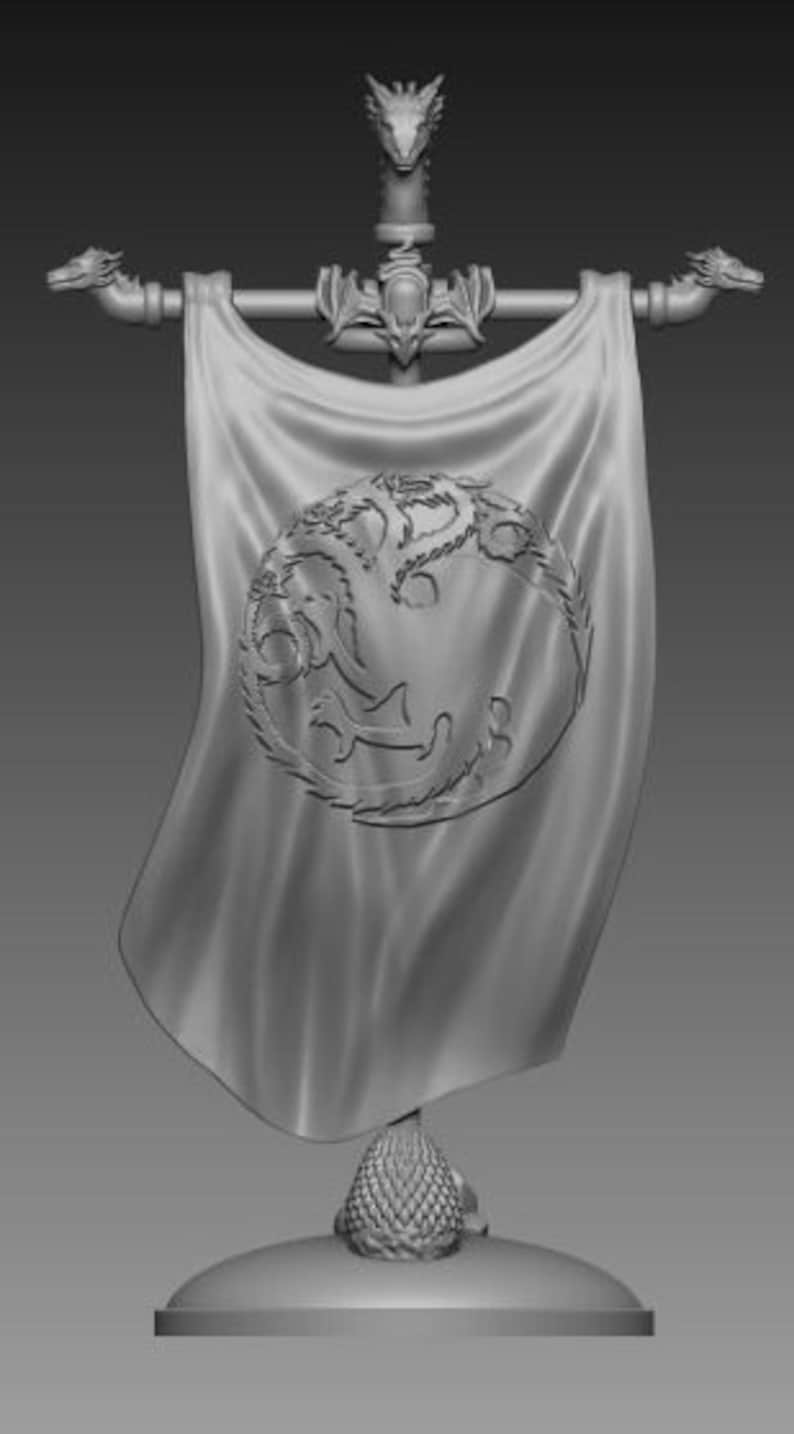 Targaryen Banner STL ASOIAF - Etsy