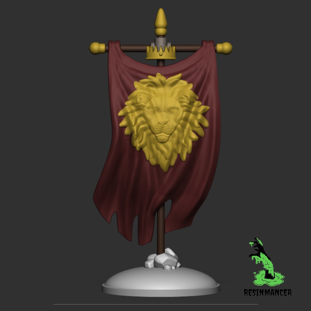 Lannister Banner | STL | ASOIAF - Etsy