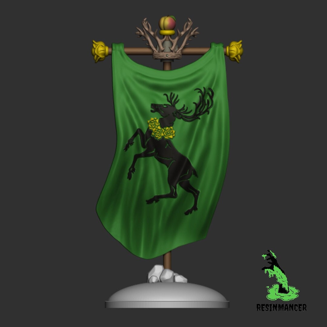 Renly Baratheon Banner | STL | ASOIAF - Etsy