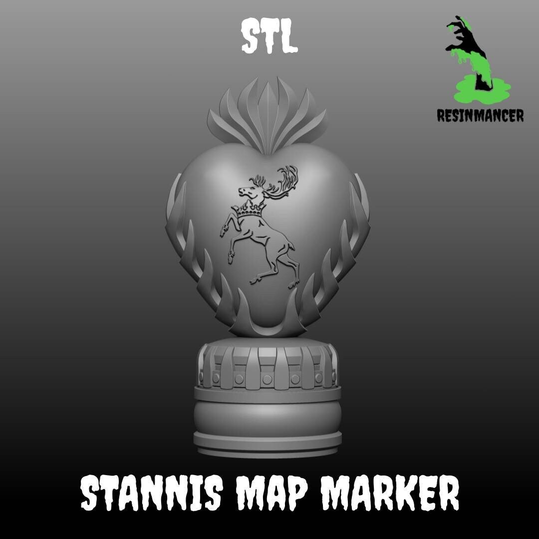 Stannis Map Marker | STL | ASOIAF - Etsy