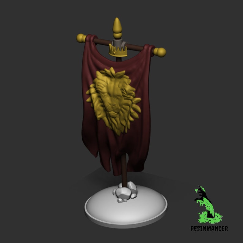 Lannister Banner STL ASOIAF - Etsy